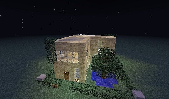 14x14 Modern House Minecraft Map