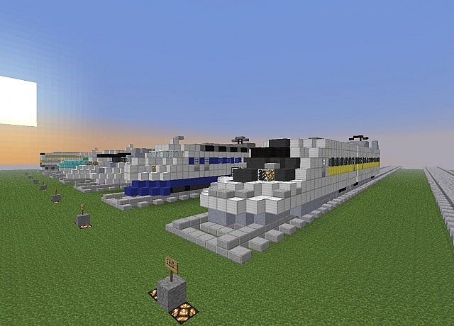 700 Series Shinkansen Train Japan Railways Minecraft Map
