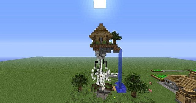 floating house Minecraft Project