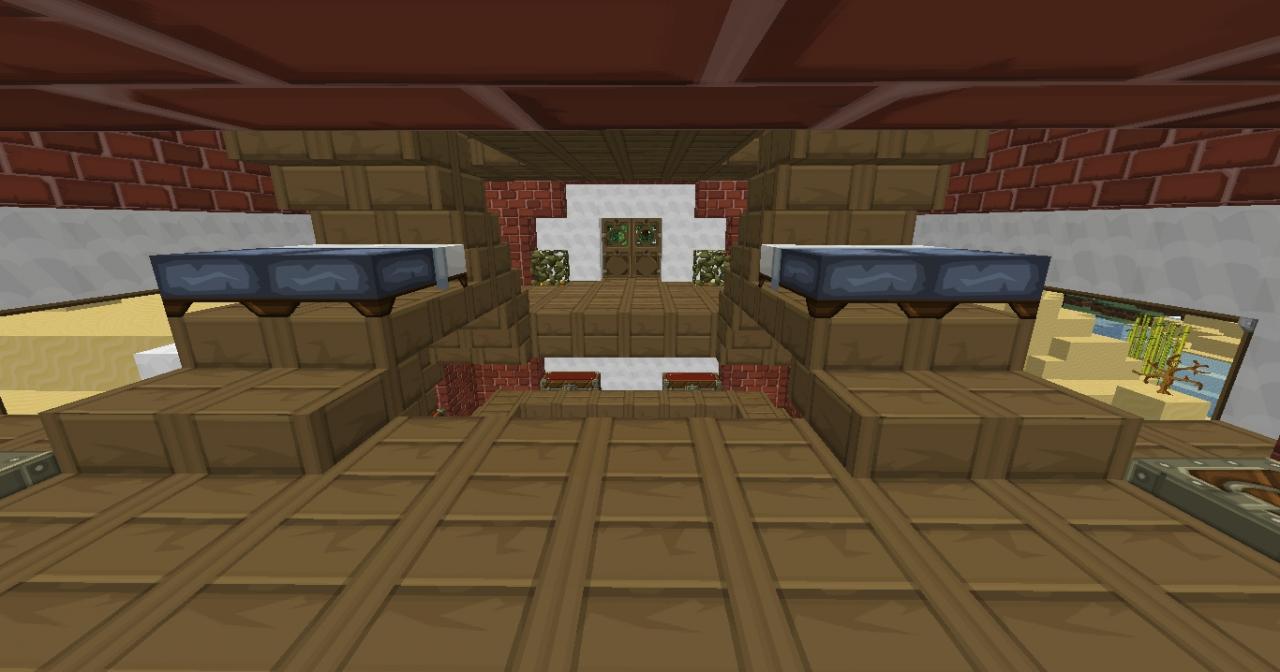 Modern Brick Box House Minecraft Map