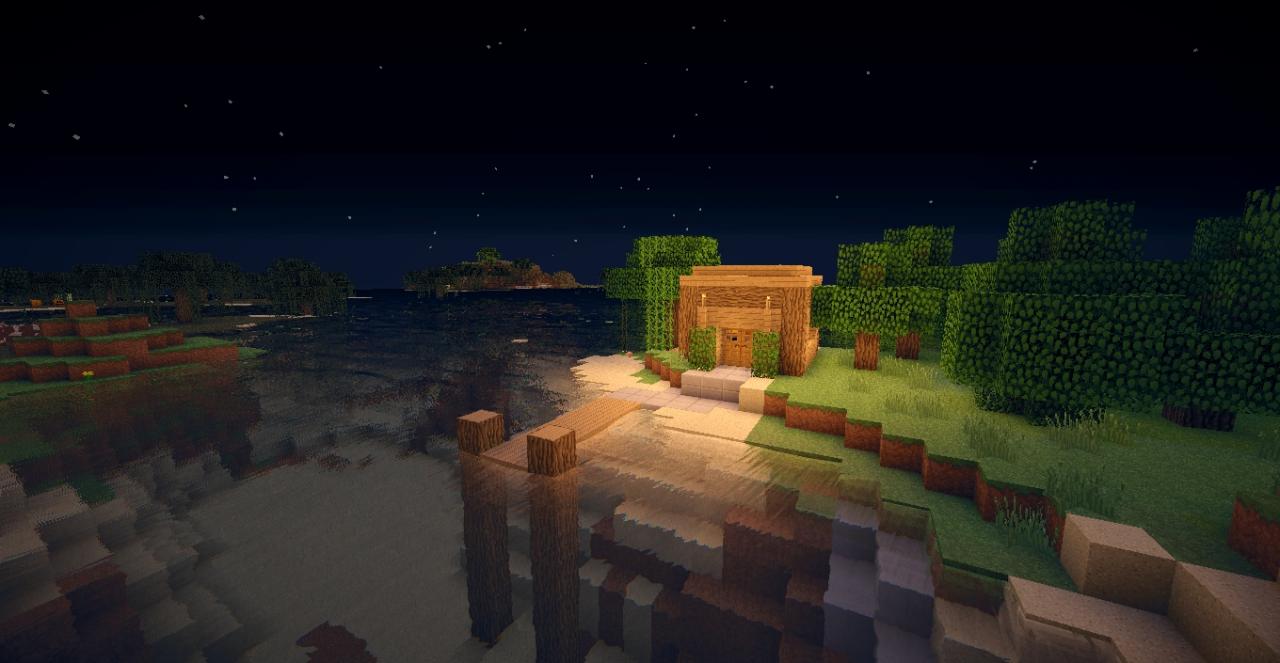 Small fishing/survival house w. dock Minecraft Map