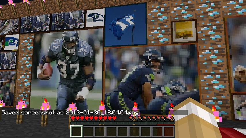 Seahawks Art Work Minecraft Texture Pack
