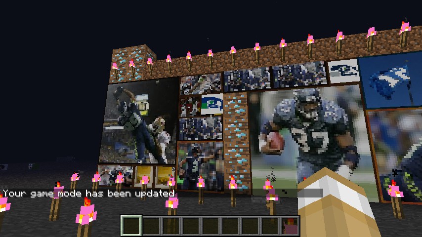 Seahawks Art Work Minecraft Texture Pack