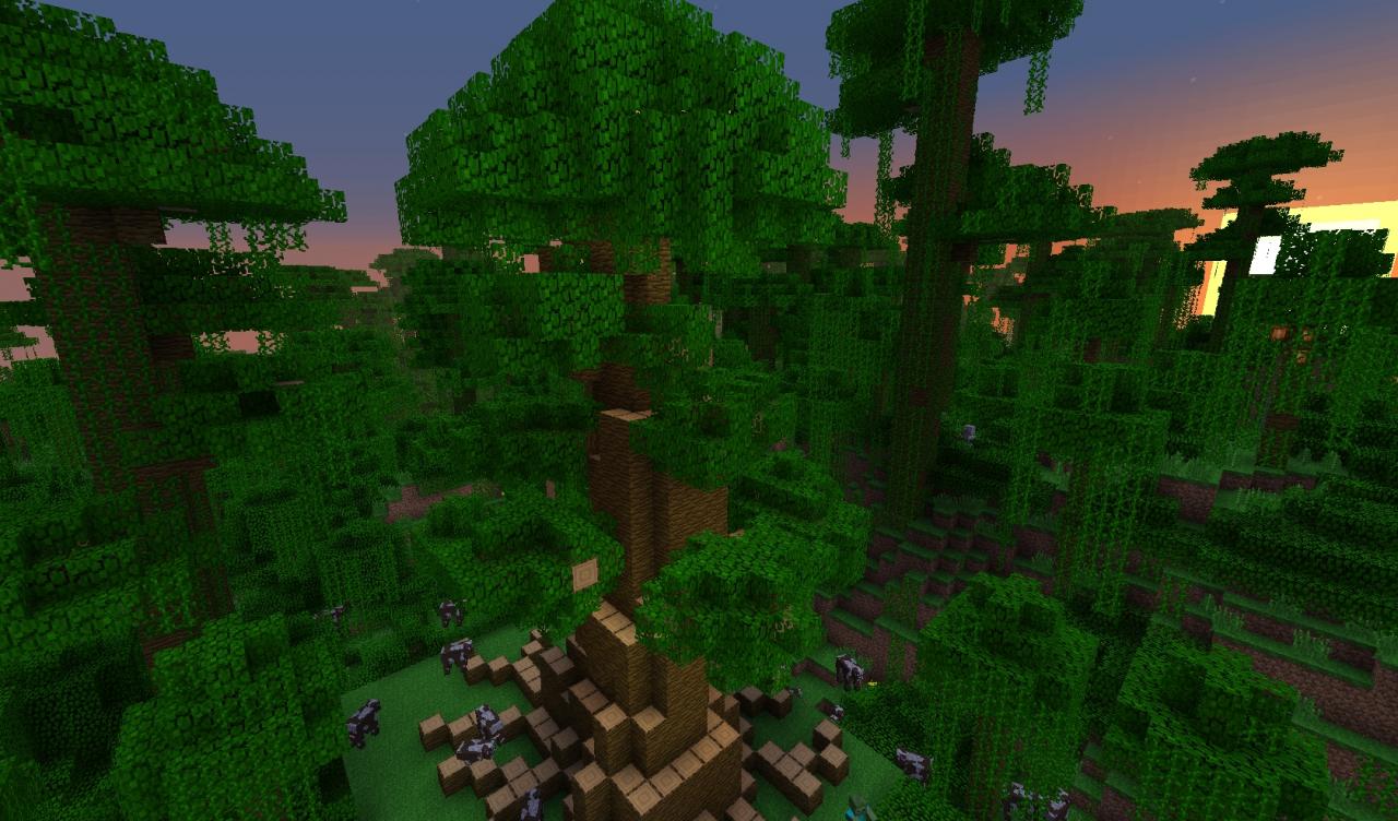 Giant tree Hunger Games/Adventure/Spawn map Minecraft Map