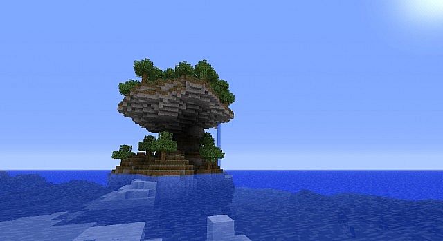 Mountain in the ocean /terraforming Minecraft Map