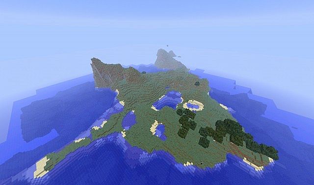 Very large SURVIVAL ISLAND Minecraft Map