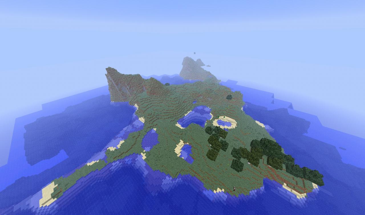 Very large SURVIVAL ISLAND Minecraft Map