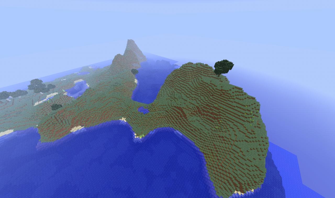Very large SURVIVAL ISLAND Minecraft Map