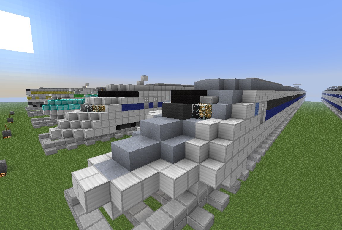 Nozomi 500 系 Series Shinkansen Train 新幹線 Minecraft Map