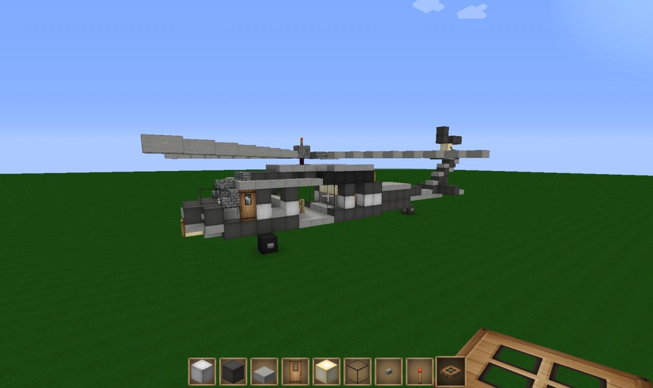 Military Helicopter (UH-60 Blackhawk Inspired) DOWNLOAD Minecraft Map