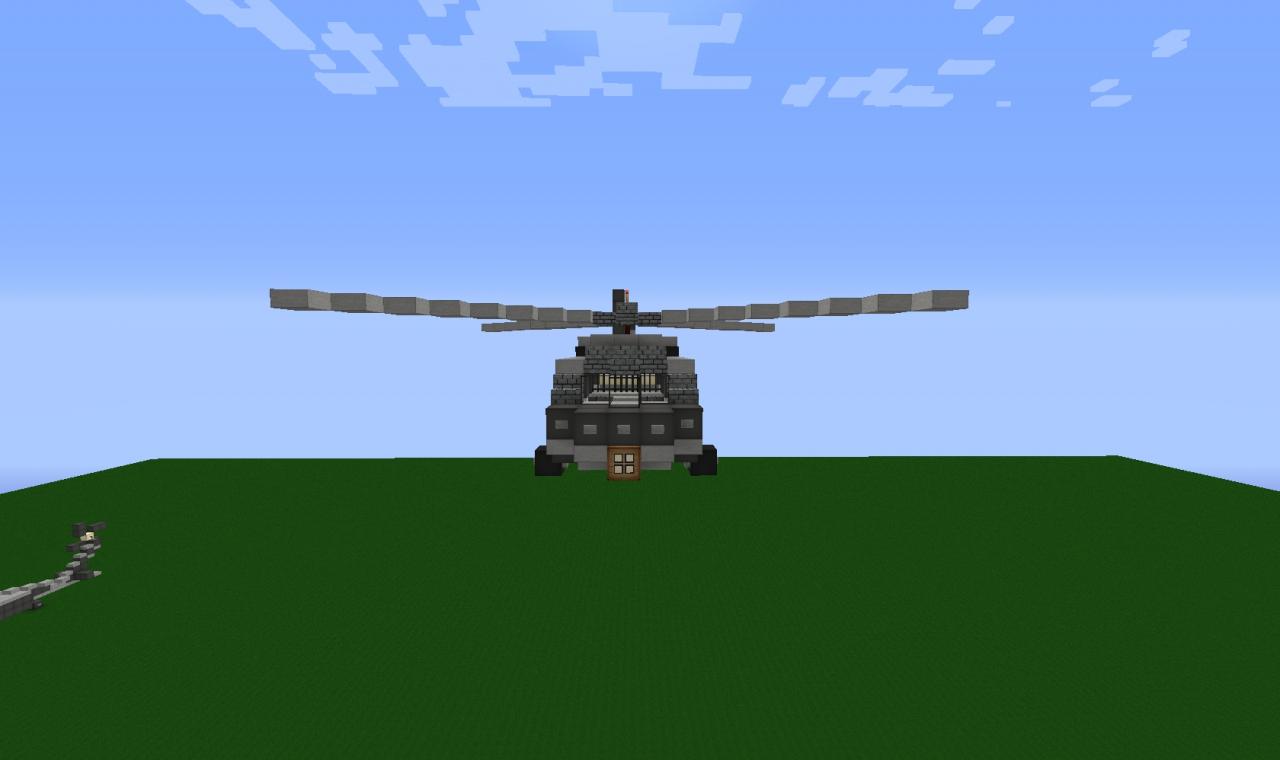 Military Helicopter (UH-60 Blackhawk Inspired) DOWNLOAD Minecraft Map