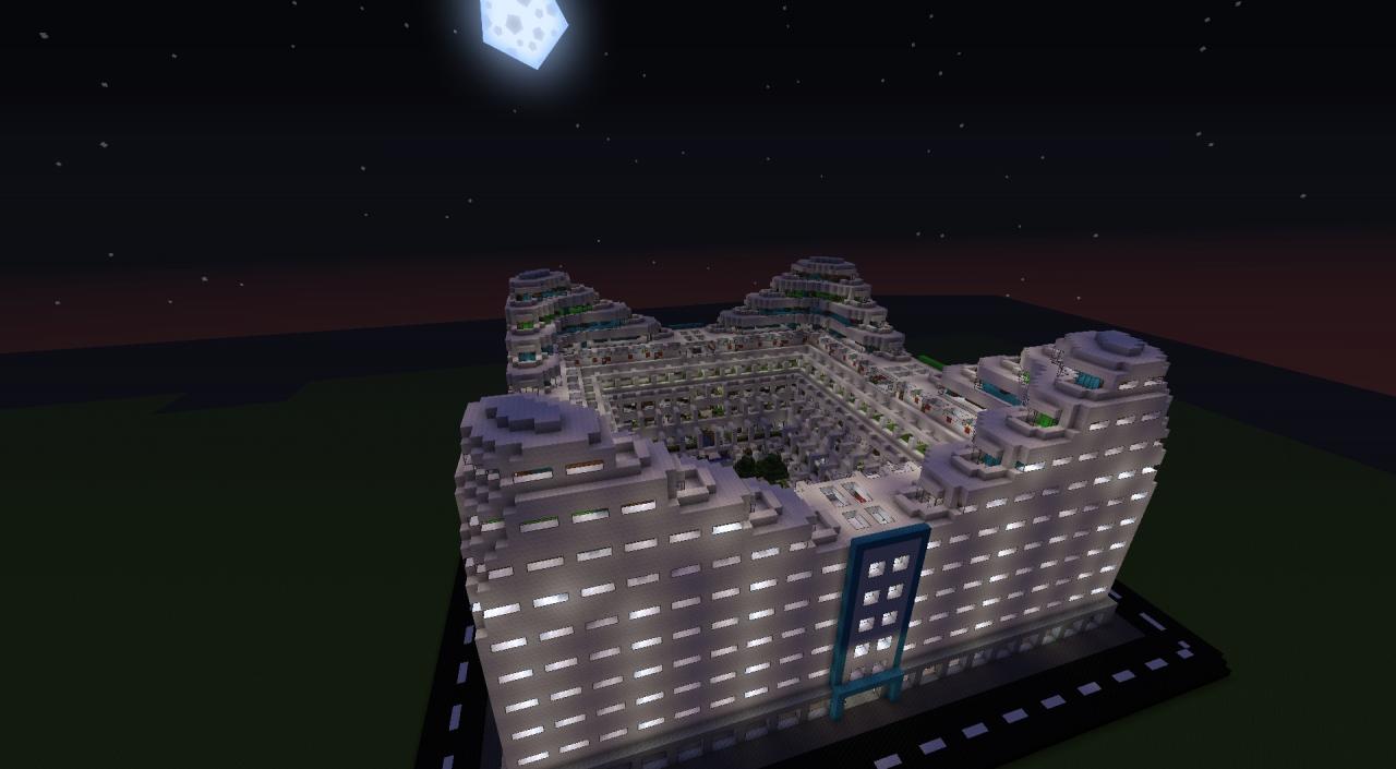 Courtyard Apartment Complex Minecraft Map