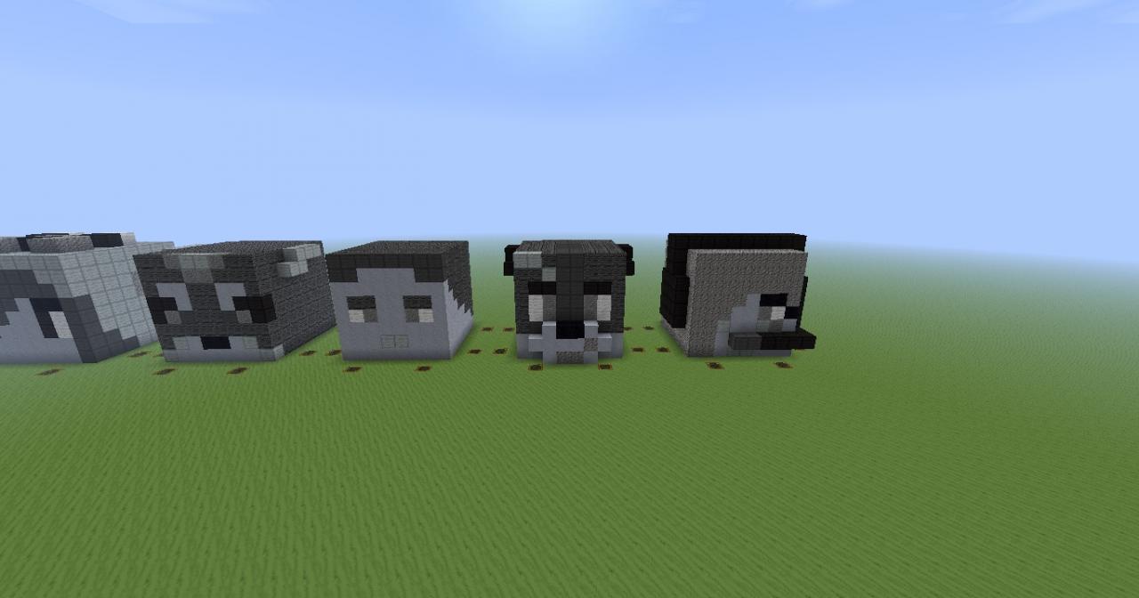 Grayscale statues Minecraft Map