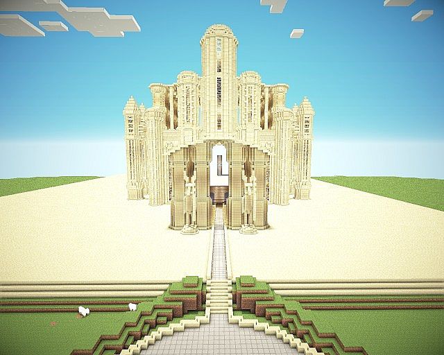Huge Sandstone Temple (updated) Minecraft Map