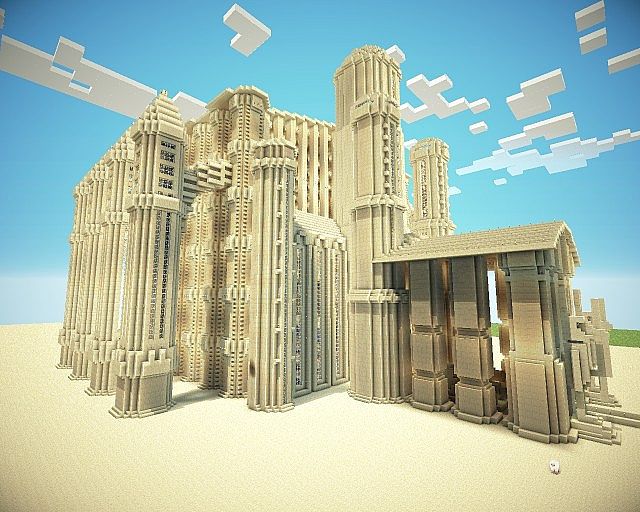 Huge Sandstone Temple (updated) Minecraft Map