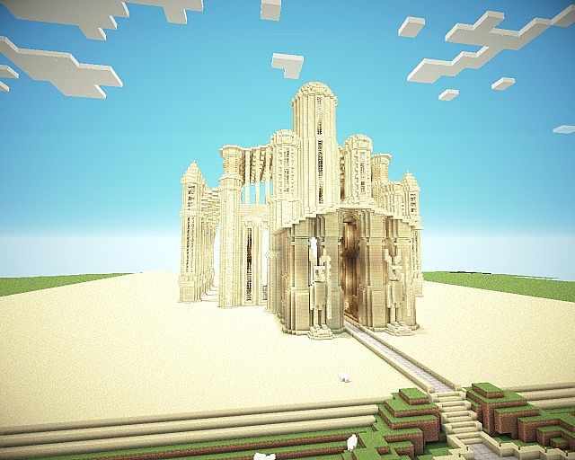 Huge Sandstone Temple (updated) Minecraft Map