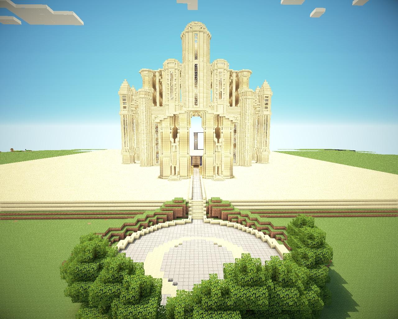 Huge Sandstone Temple (updated) Minecraft Map
