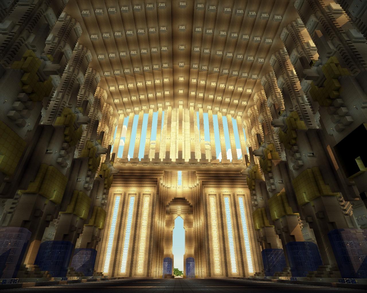 Huge Sandstone Temple (updated) Minecraft Map