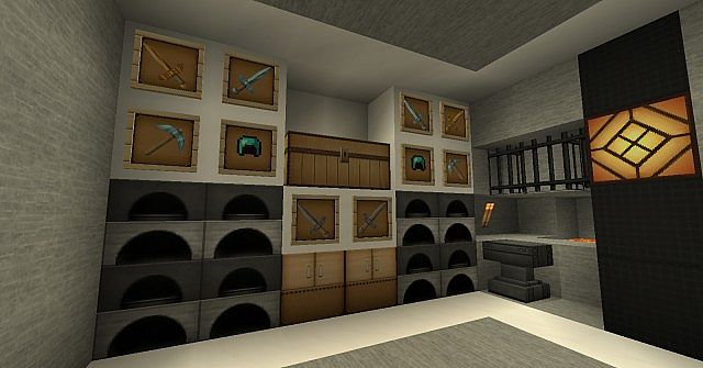 the batcave design (systeme redstone) Minecraft Map