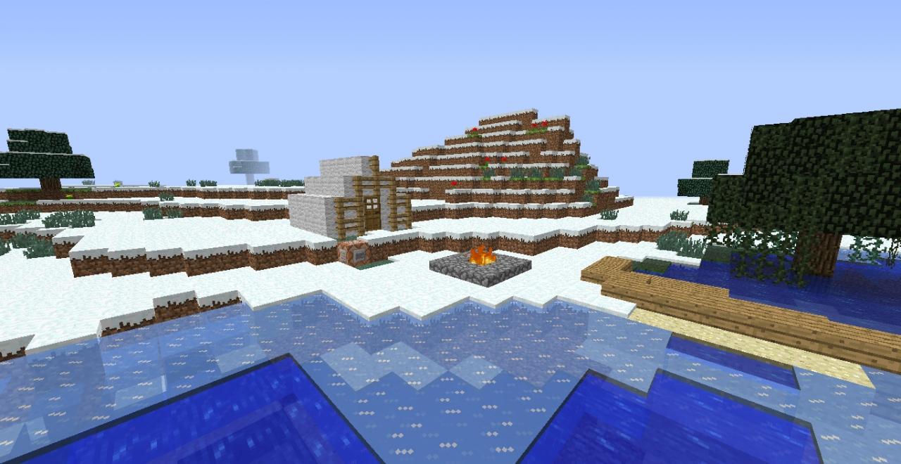 Ice Fishing Survivalmap starter Minecraft Map