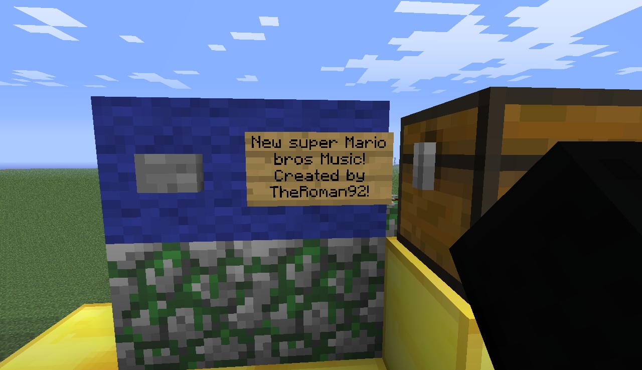 New Super Mario Bros Music (played with noteblocks in Game!) Minecraft Map