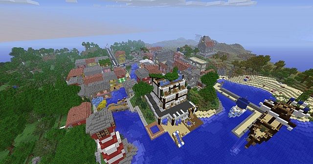 Resort Beach Minecraft Map