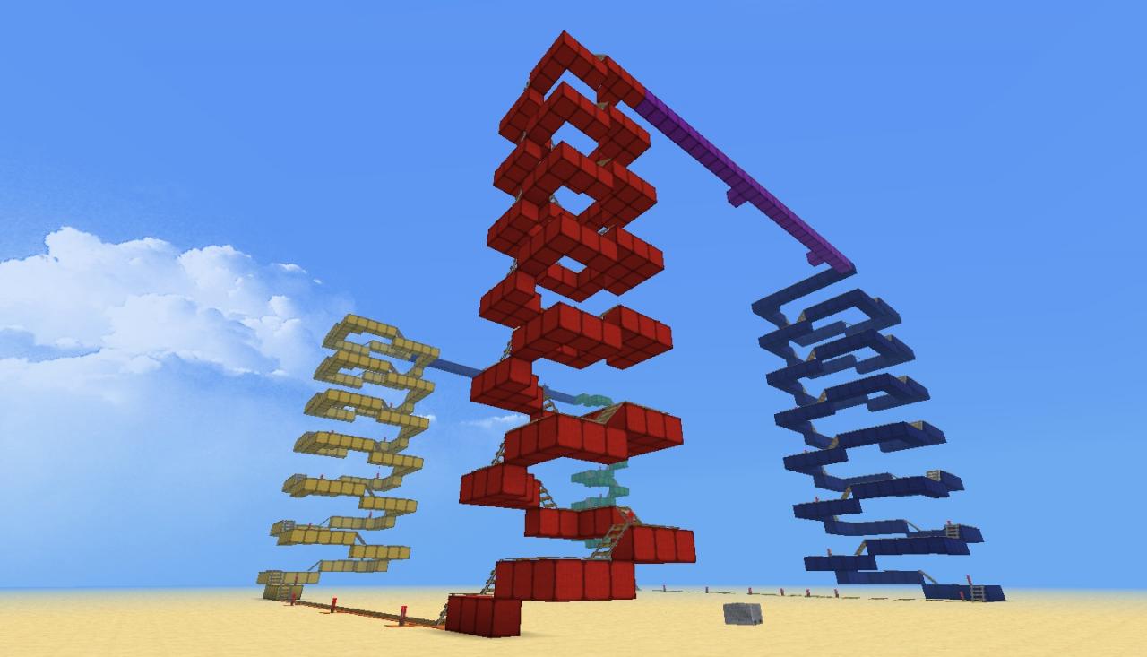 Spiral Rollercoaster Minecraft Map