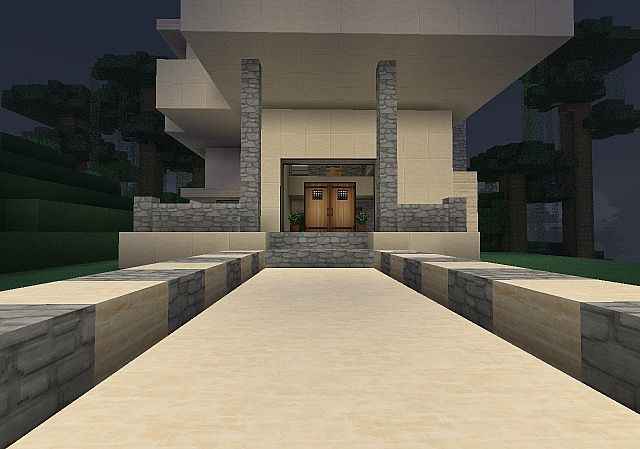 The Cool Backyard House [Modern Complex] Minecraft Map