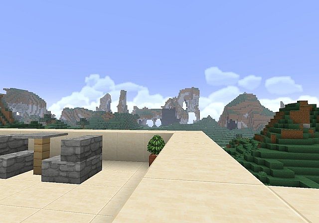 The Cool Backyard House [Modern Complex] Minecraft Map