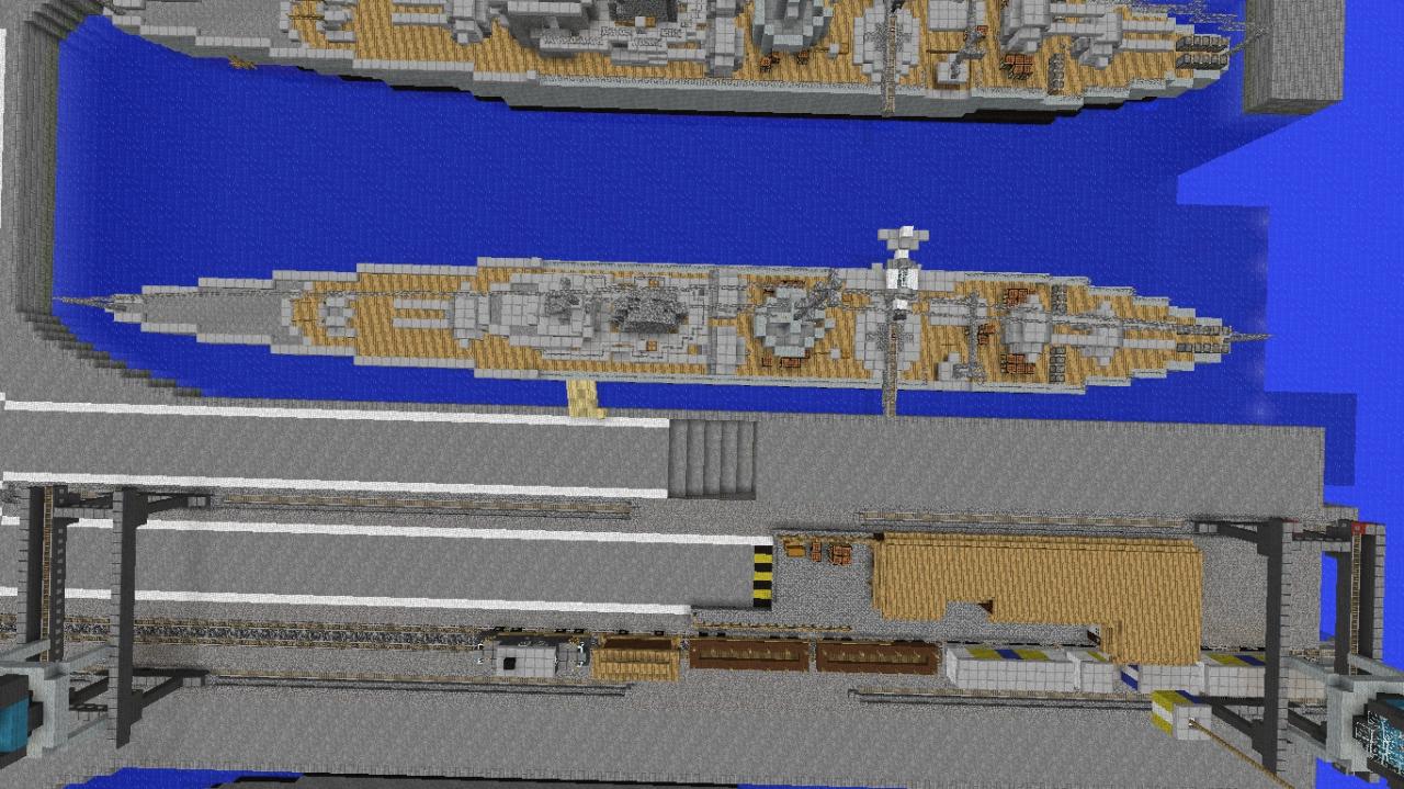 Custom WW2 Destroyer. Minecraft Map