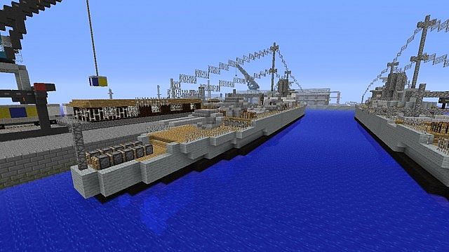 Custom WW2 Destroyer. Minecraft Map