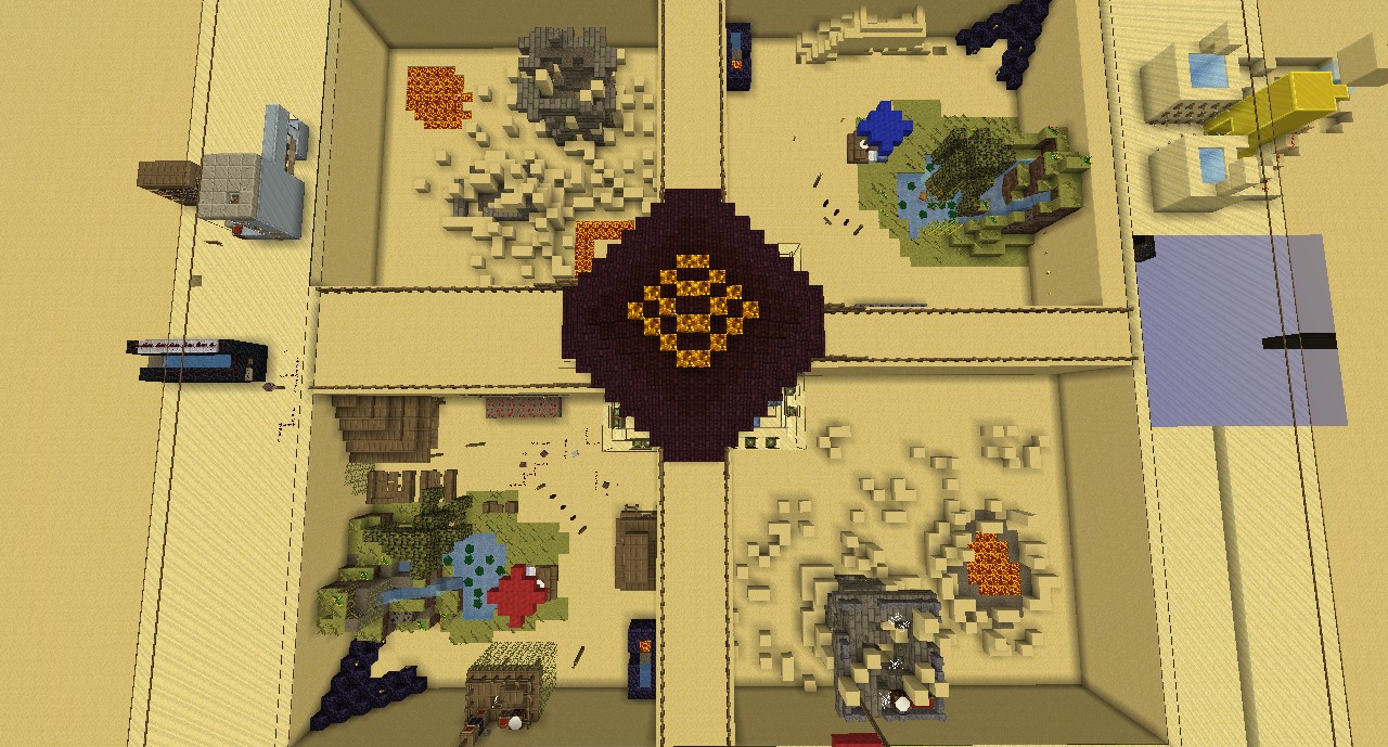 The Holes | Minecraft PvP Map Minecraft Map