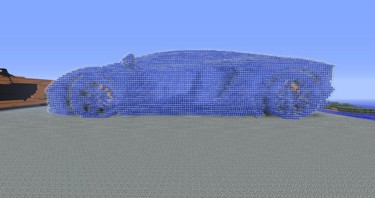 Lamborghini Aventador made from WATER!!! Minecraft Map