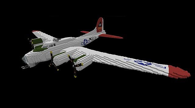 10:1 Boeing B-17 G 'Flying Fortress' Minecraft Map