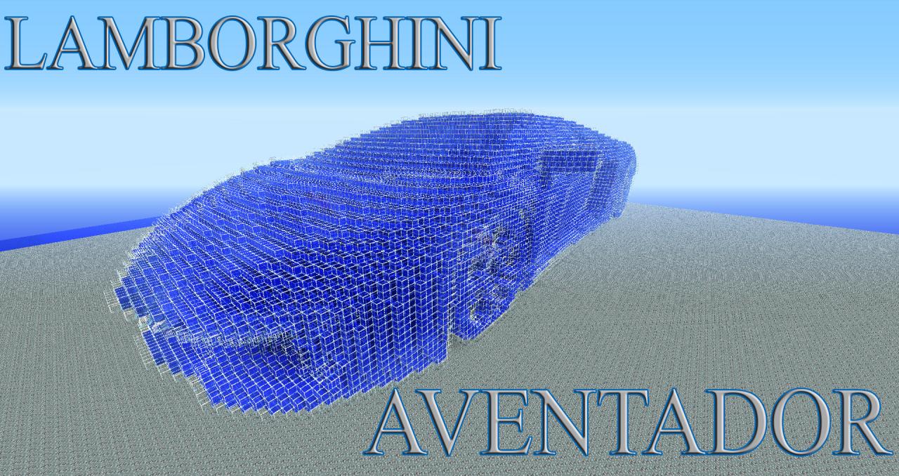 Lamborghini Aventador made from WATER!!! Minecraft Map