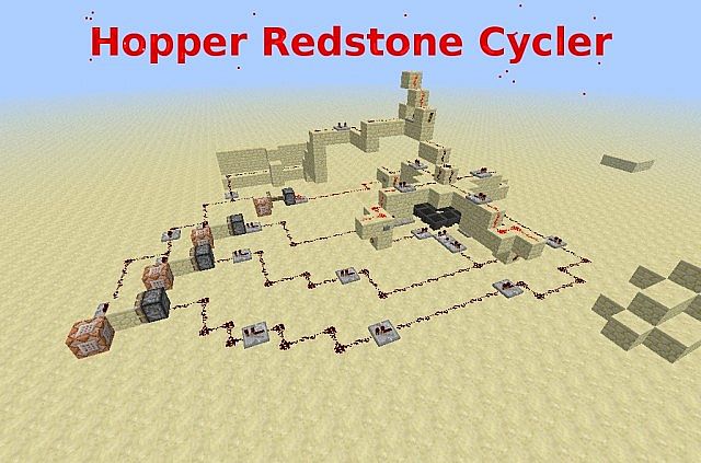 Redstone Cyler using Hoppers 13w05b Snapshot Minecraft Map