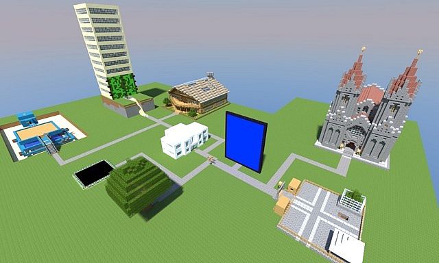 A Pack That Has Different Types Of builds Minecraft Map