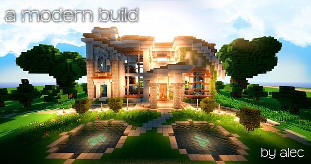 First modern build Minecraft Map