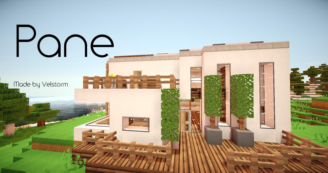 Pane: A Modern Minecraft home Minecraft Map