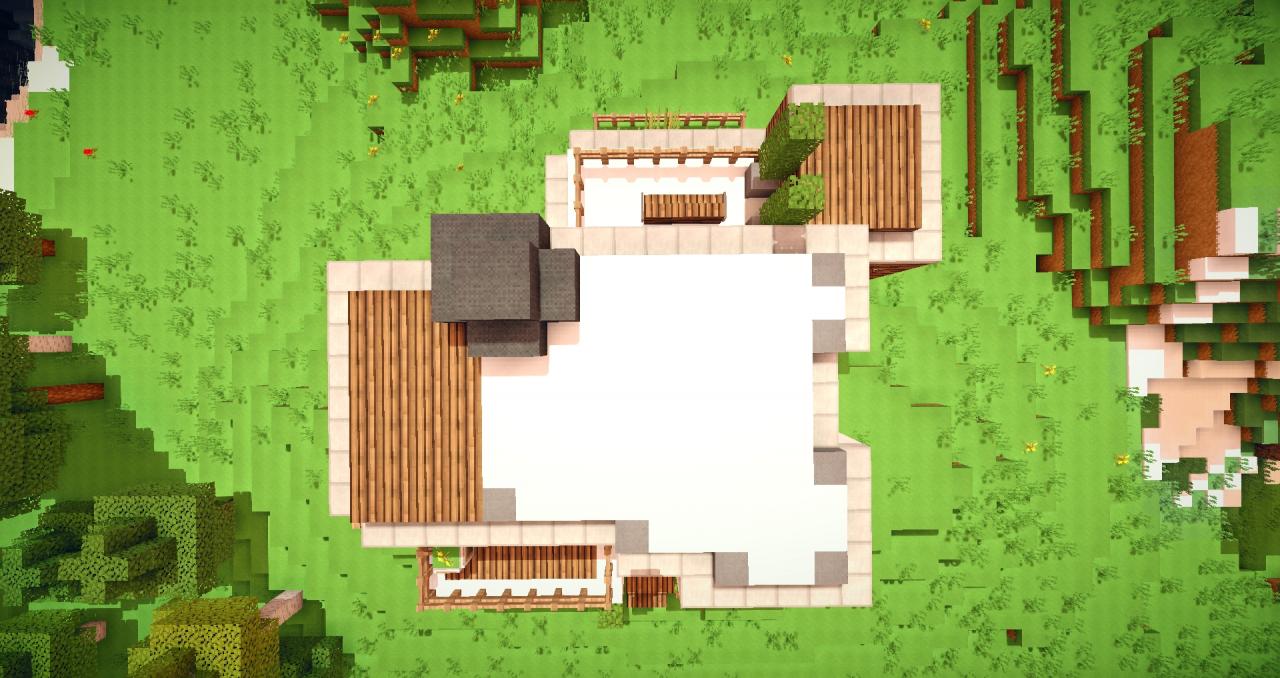 Pane: A Modern Minecraft home Minecraft Map