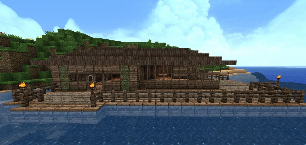 Polynesian Styled Home (Simple Build) Minecraft Map