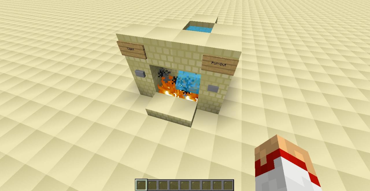 Automatic Fireplace -simple- Minecraft Map