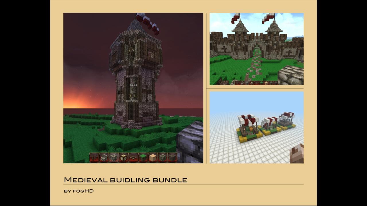 Medieval buidling bundle [MCEdit saves included] Minecraft Map