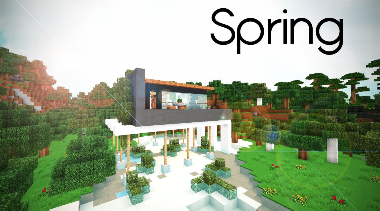 [Modern] Spring - Lakeside Home Minecraft Map