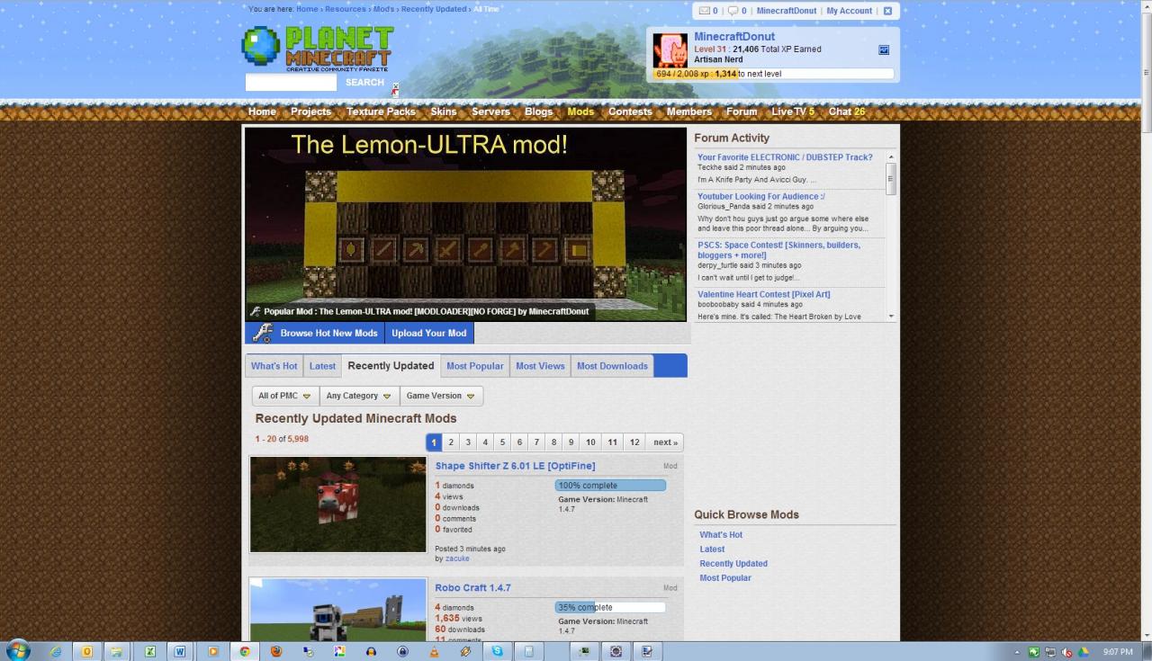 The Lemon-ULTRA mod! [MODLOADER][DISCONTINUED] Minecraft Mod