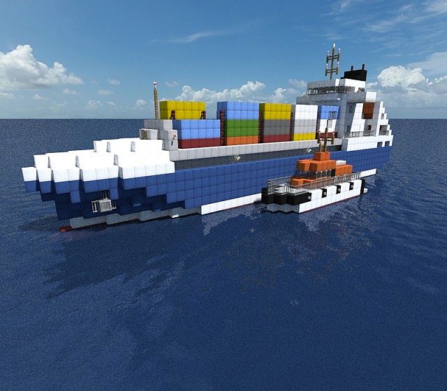 Small Containership Minecraft Map