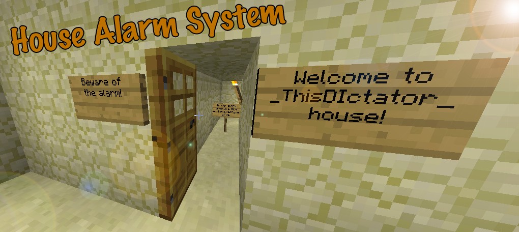 [1.4.7] House Alarm System! {FOOLPROOF} Minecraft Map