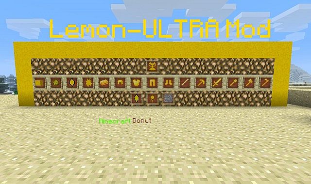 The Lemon-ULTRA mod! [MODLOADER][DISCONTINUED] Minecraft Mod
