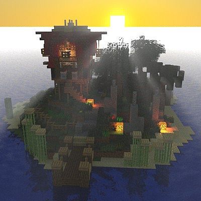 Tropical island - TimeLapse [Download and Schematic included] Minecraft Map