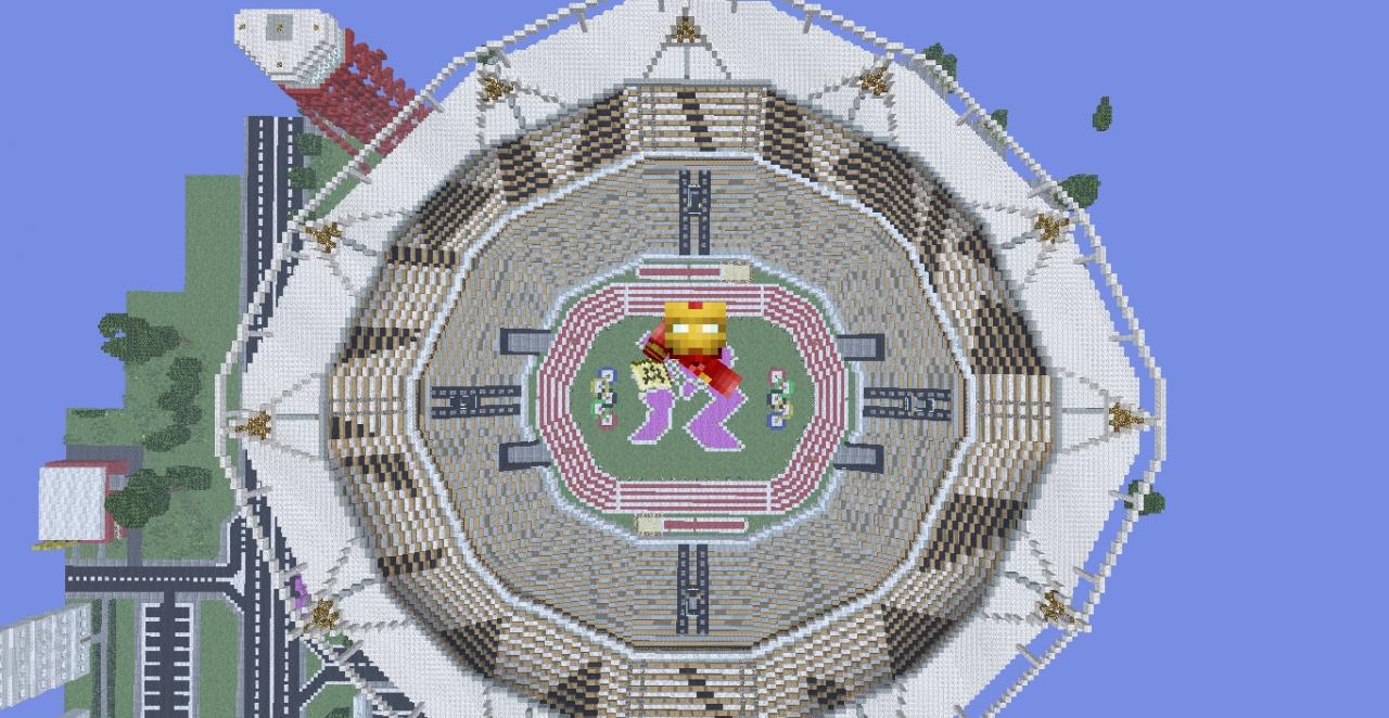 Minecraft 2012 Olympic stadium and rest of the park Minecraft Map